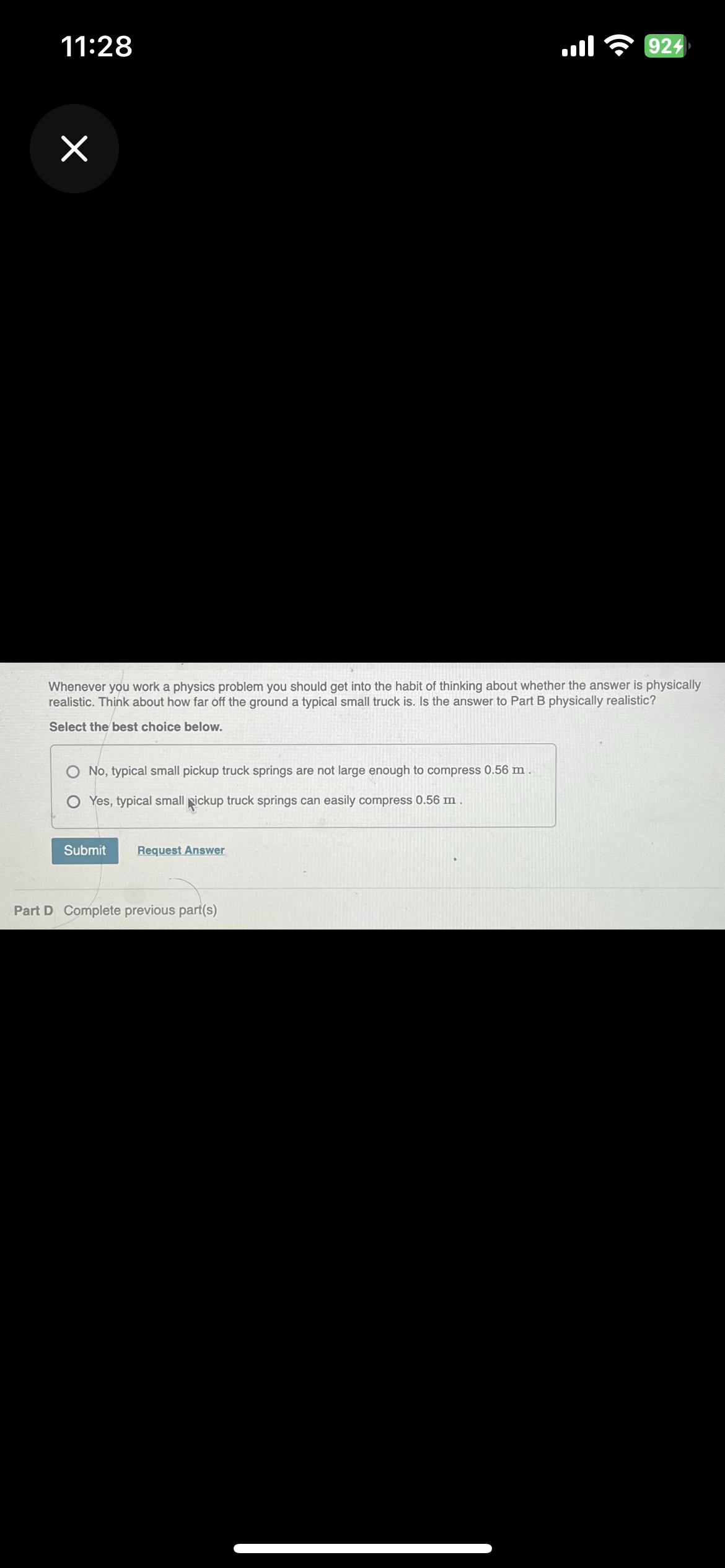 11:28all ⇌ ? 924Whenever you work a physics problem | Chegg.com