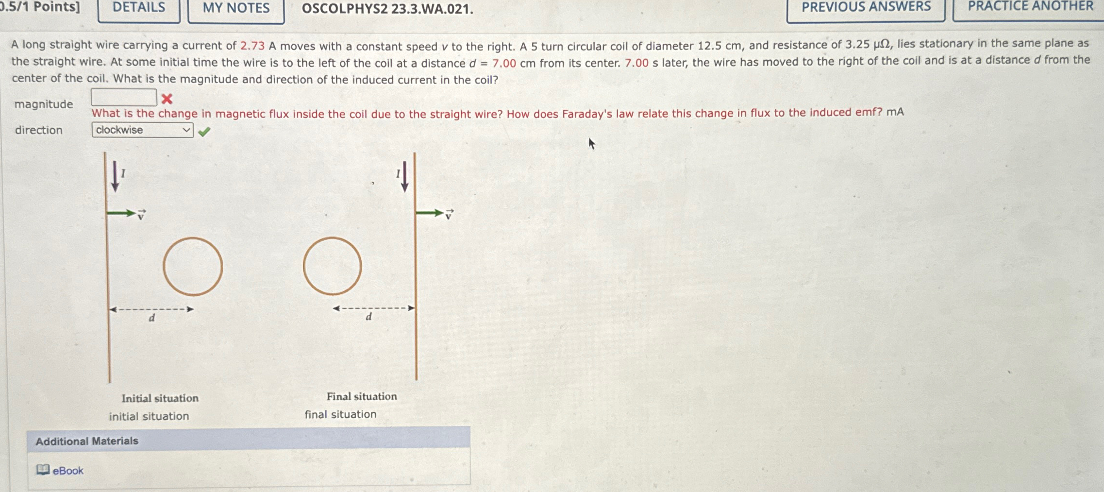 Solved 0.5/1 ﻿Points]DETAILSMY | Chegg.com