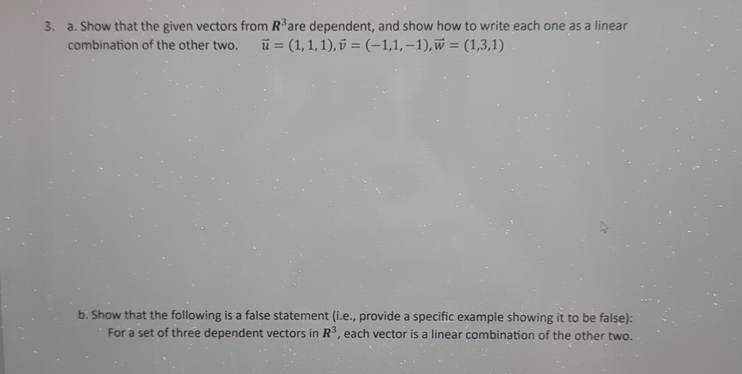 Solved ANAWER ALL PARTS (a and b). ﻿Please show clearly | Chegg.com