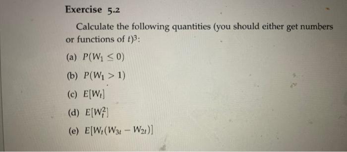 Solved Calculate the following quantities (you should either | Chegg.com