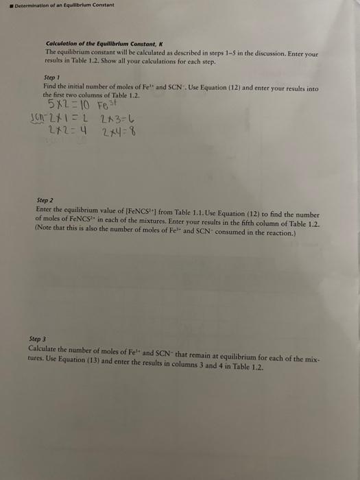 Solved Step 4 Calculate the concentrations of all of the | Chegg.com
