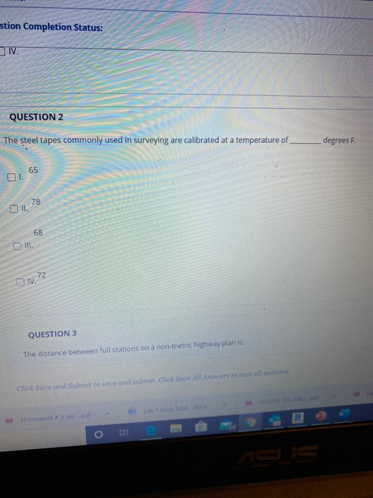 Solved stion Completion Status: IV. QUESTION 2 The steel | Chegg.com