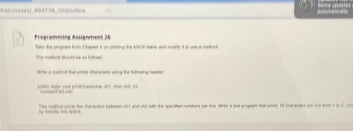 Solved Pronramming Assignment 26 The metrogt dimal be an | Chegg.com