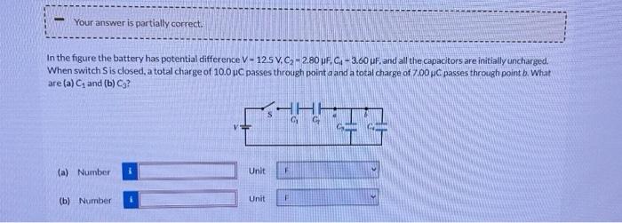 Solved In the fugure the battery has potential difference | Chegg.com