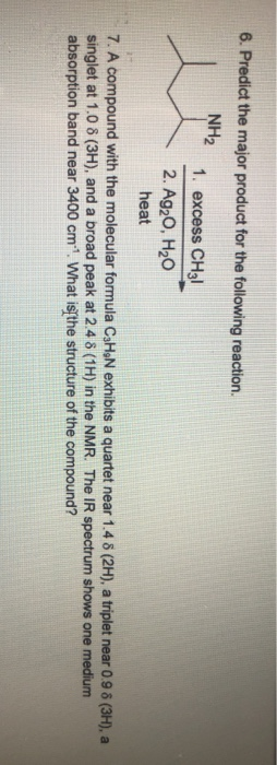 Solved 5. Draw the product for the following reaction | Chegg.com