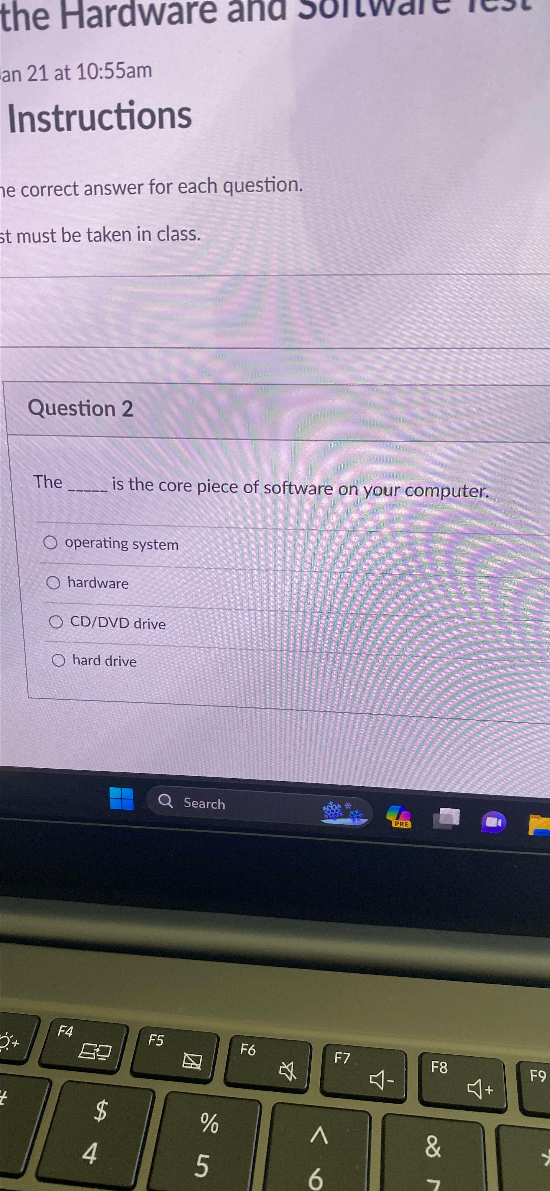 Solved the Hardware and solwware restan 21 ﻿at | Chegg.com