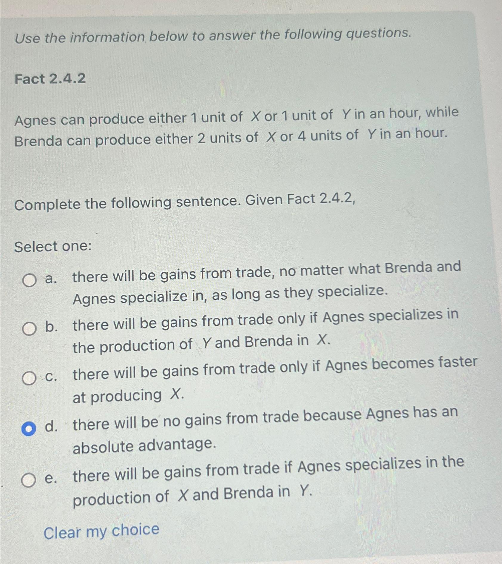 Solved Use the information below to answer the following | Chegg.com