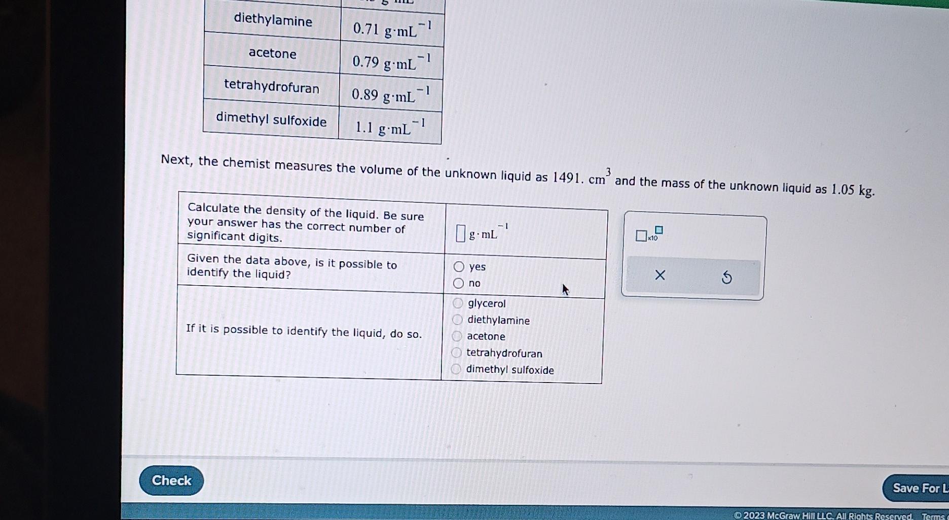 Next, the chemist measures the volume of the unknown | Chegg.com
