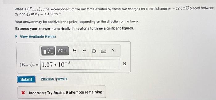 What is (Fnet 3)x, the x-component of the net force | Chegg.com