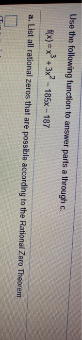 Solved The following function is given. f(x) = x3 – 5x2 - 4x | Chegg.com