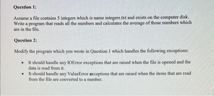Solved Python (101 Course) - Question 1) Assume a file | Chegg.com