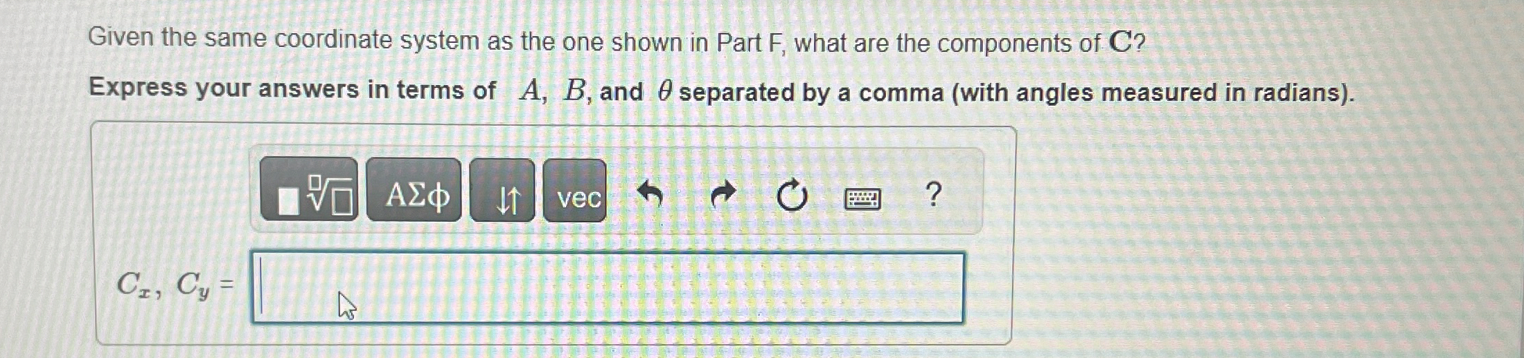 Given the same coordinate system as the one shown in | Chegg.com