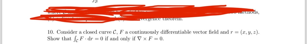 Solved Consider a closed curve C,F ﻿a continuously | Chegg.com