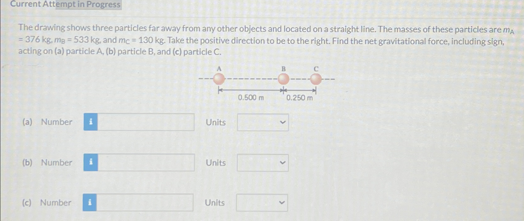 Solved Current Attempt in ProgressThe drawing shows three | Chegg.com