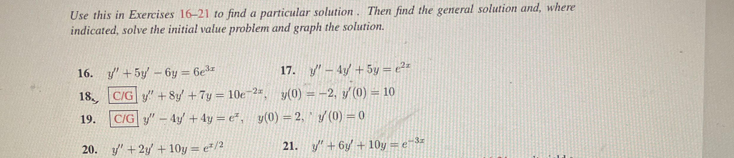 Solved 21 ﻿please! Use this in Exercises 16-21 ﻿to find a | Chegg.com