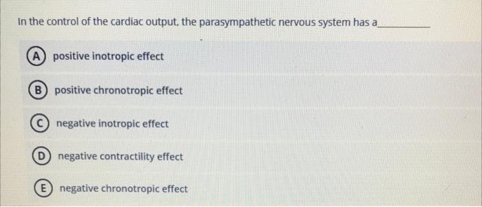 Solved In the control of the cardiac output, the | Chegg.com