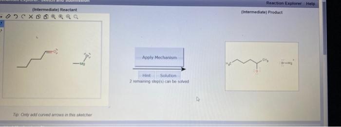 Solved Reaction Explorer Help (Intermediate) Reactant | Chegg.com