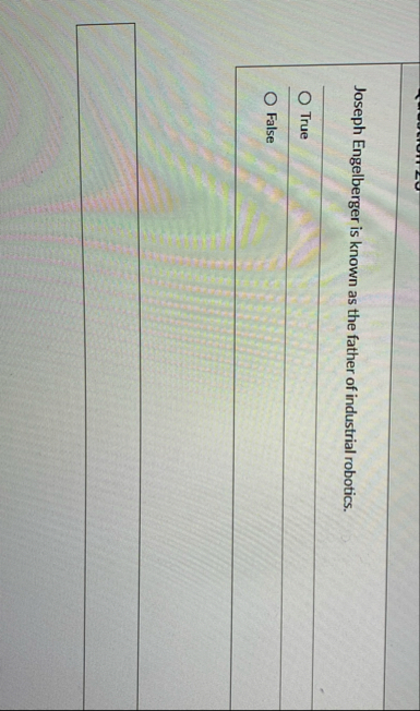 Solved Joseph Engelberger is known as the father of | Chegg.com