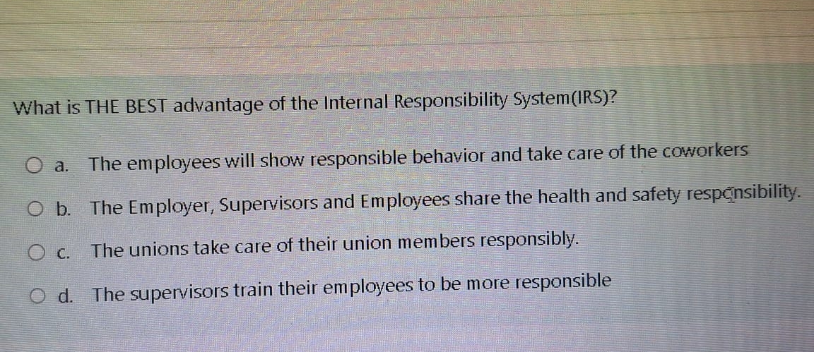 Solved What is THE BEST advantage of the Internal | Chegg.com