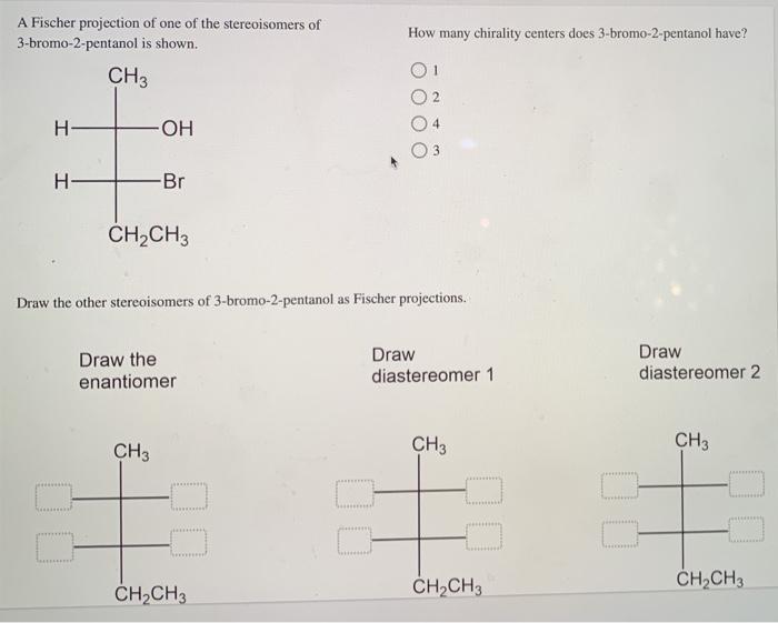 Solved How many chirality centers does 3-bromo-2-pentanol | Chegg.com