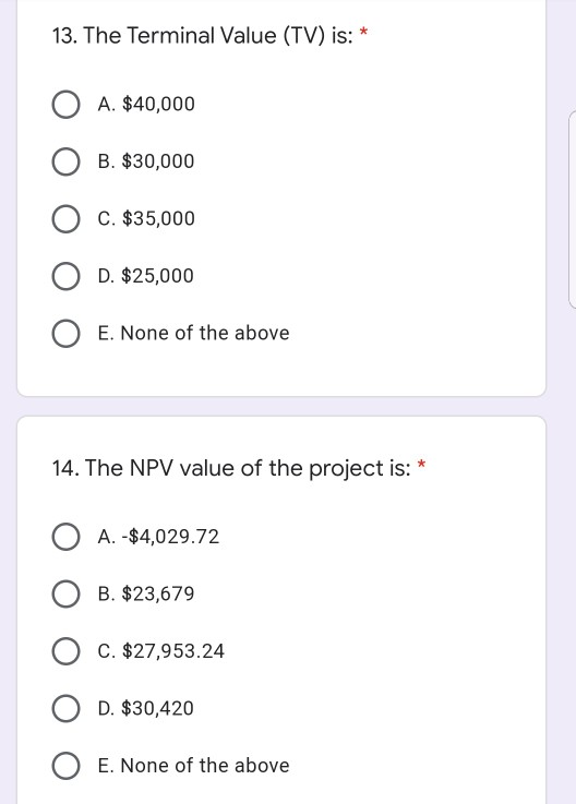 Solved Use the following data to answer Questions 1 through | Chegg.com