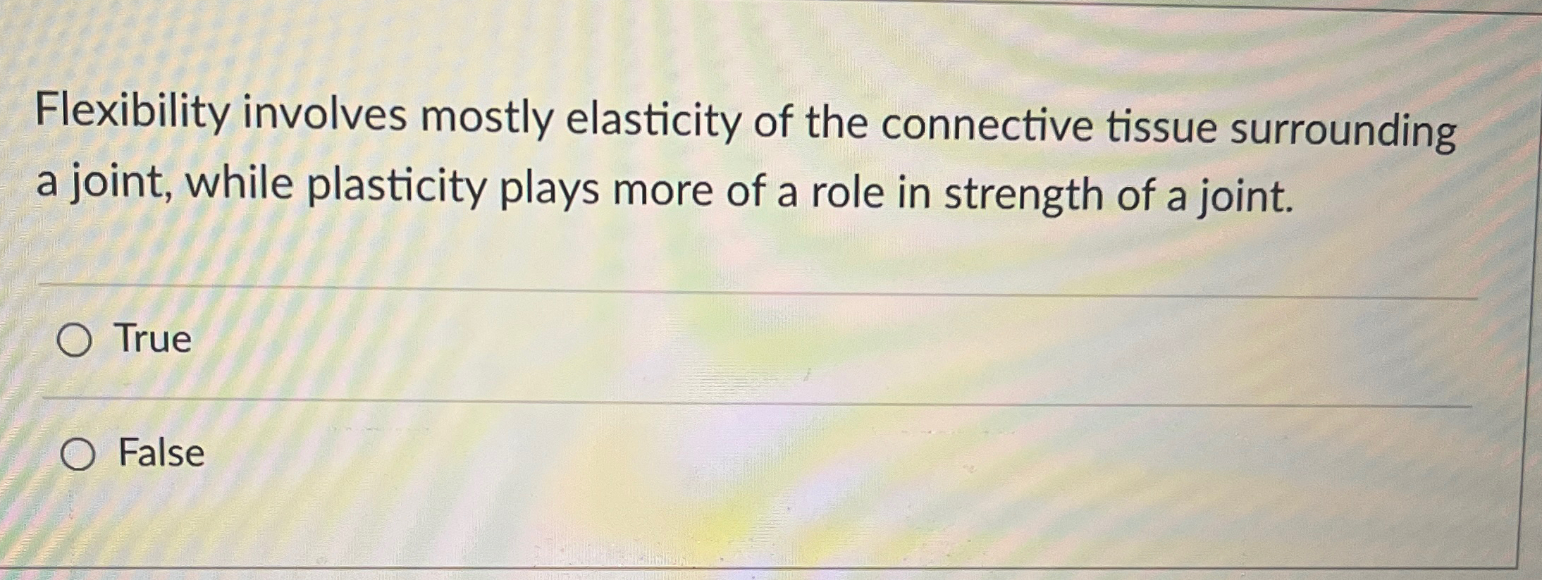 Solved Flexibility involves mostly elasticity of the | Chegg.com