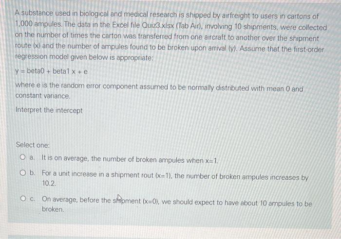 Solved In the JMP output for linear regression, one of the | Chegg.com