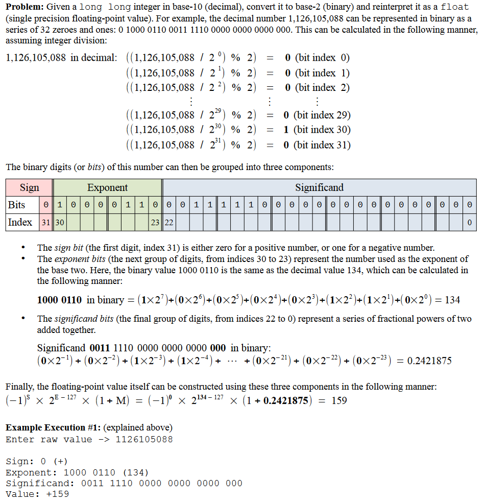 Solved Example Execution #1: (explained above)Enter raw | Chegg.com
