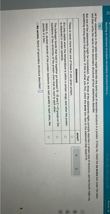 Solved All four statements in the tabie below might describe | Chegg.com