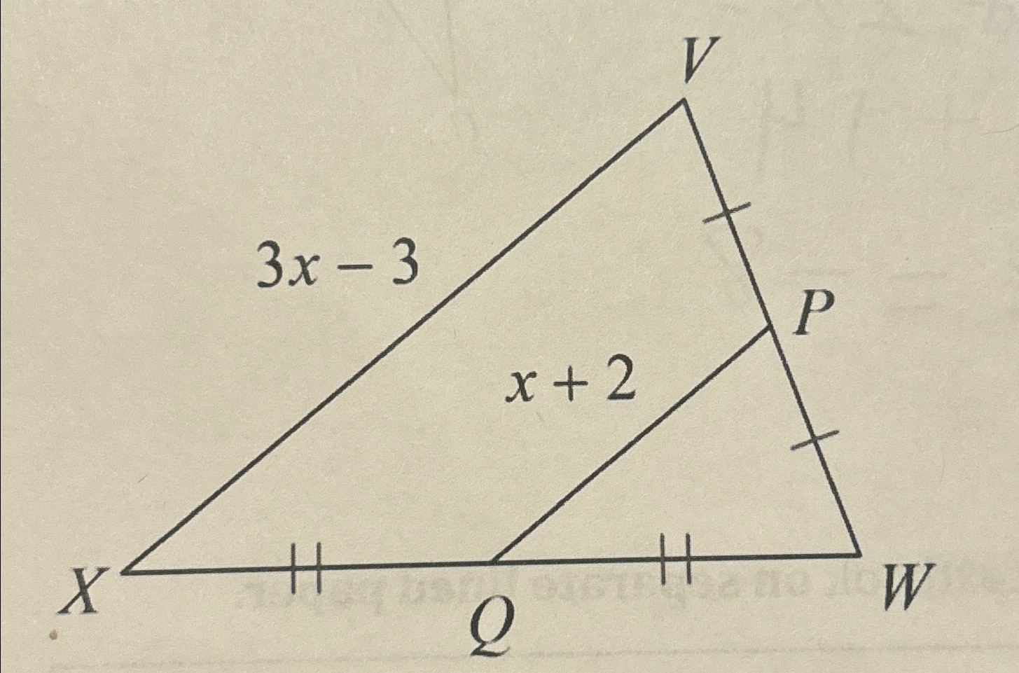 Solved Given the figure below, solve for x. ﻿Then, find the | Chegg.com