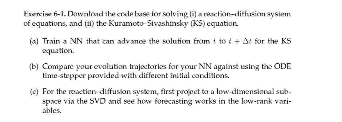 Exercise 6-1. ﻿Download the code base for solving (i) | Chegg.com