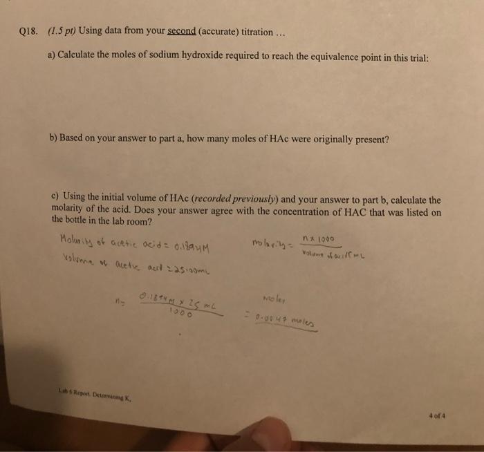 Solved Q13. Complete the following table for your second | Chegg.com