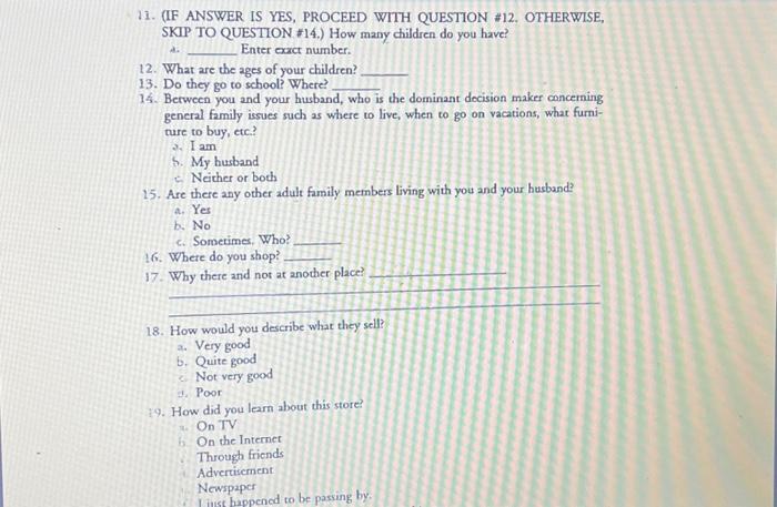 Lab 5 - Critical Review of Questionnaire Below is a | Chegg.com