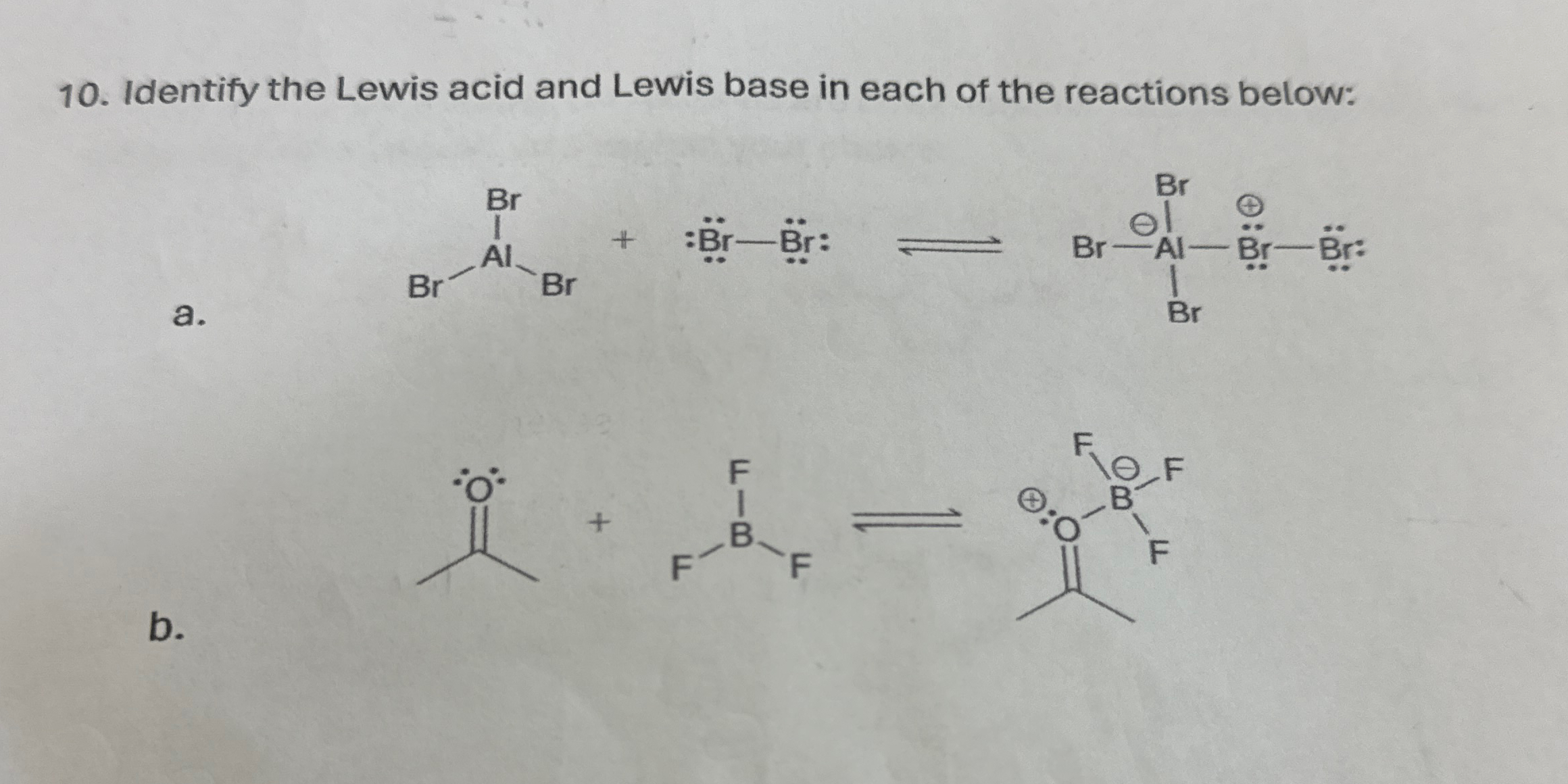 Solved by an EXPERT Identify the Lewis acid and Lewis base in each of the | Chegg.com