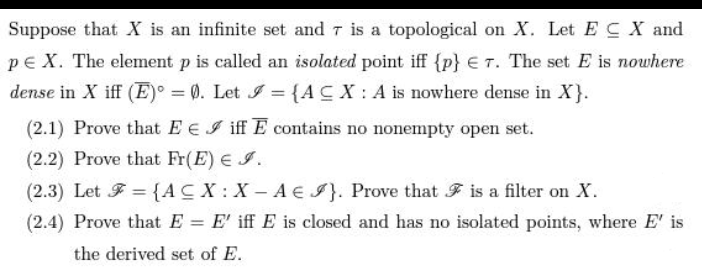 Solved Suppose that x ﻿is an infinite set and τ ﻿is a | Chegg.com