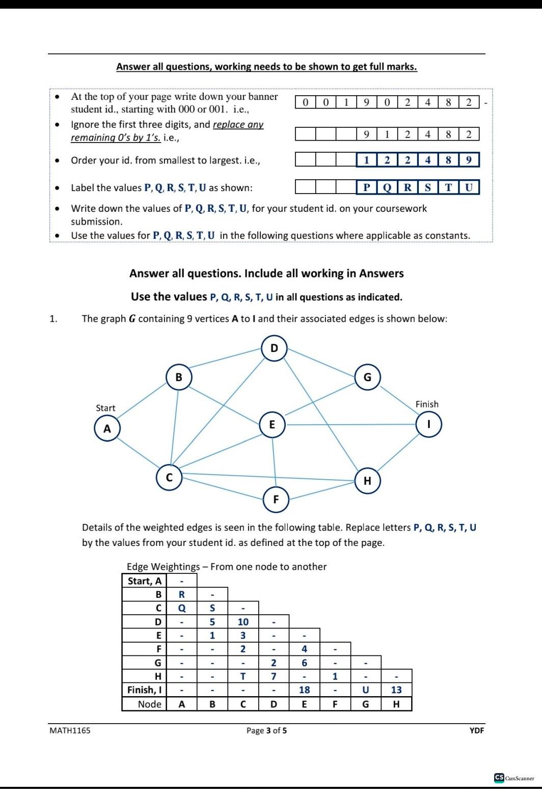 Solved Answer all questions, working needs to be shown to | Chegg.com