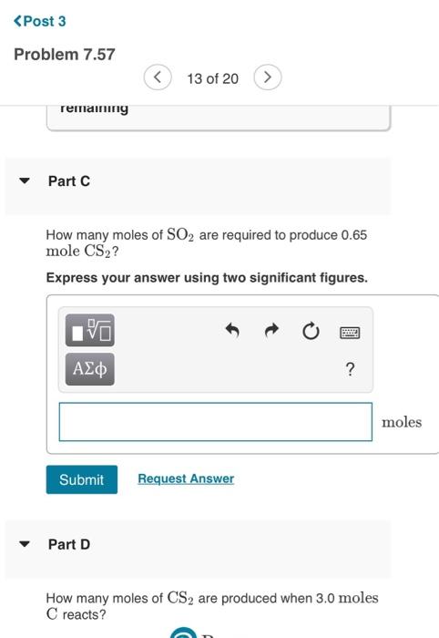 Solved Review | Constants | Periodic Table Carbon disulfide | Chegg.com