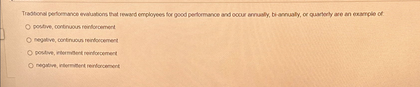 Solved Traditional performance evaluations that reward | Chegg.com