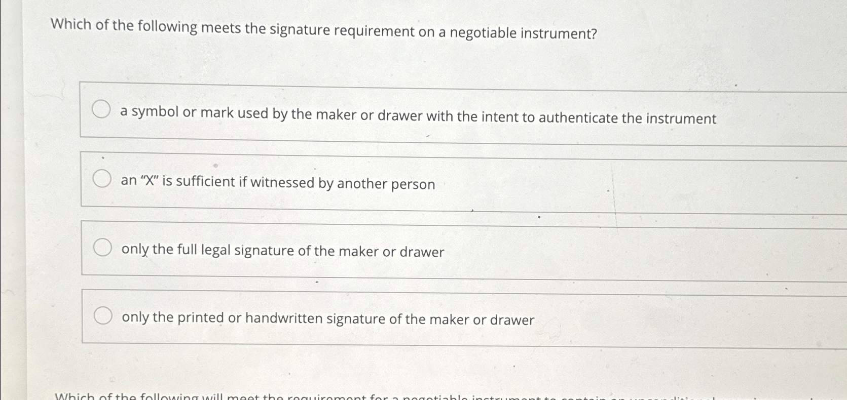 Solved Which of the following meets the signature | Chegg.com