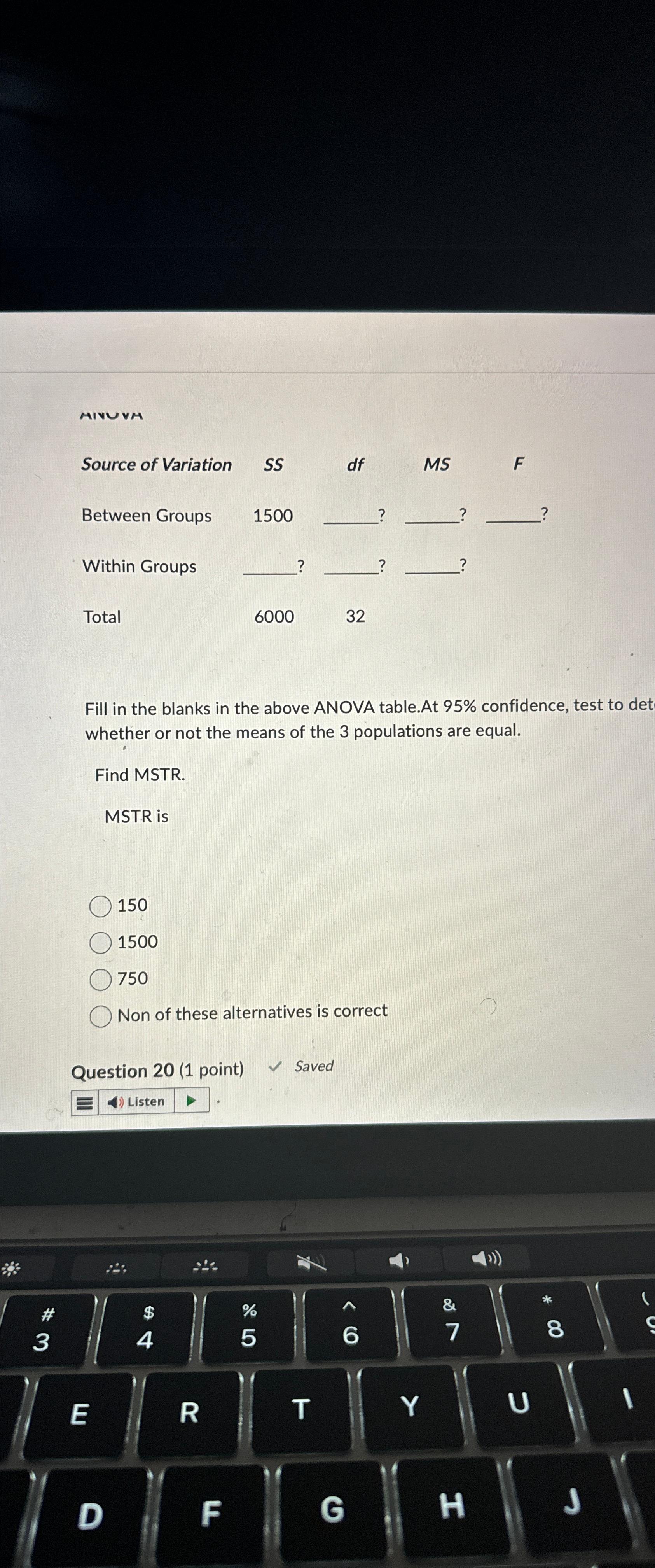 Solved \table[[Source of Variation,SS,df,MS,F | Chegg.com