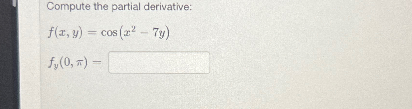Solved Compute the partial | Chegg.com