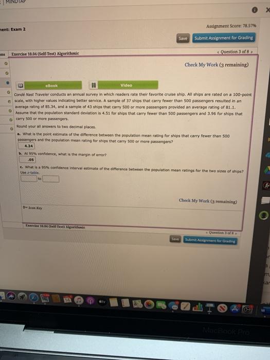 Solved Assignment Score: 78.57% ment: Exam 2 Save Submit | Chegg.com