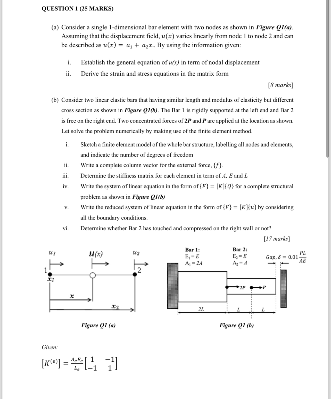 Solved QUESTION 1 (25 ﻿MARKS)(a) ﻿Consider a single | Chegg.com