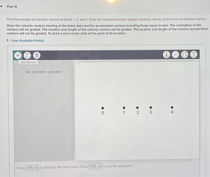 Solved 1 of 1 Find the average acceleration vectors at | Chegg.com