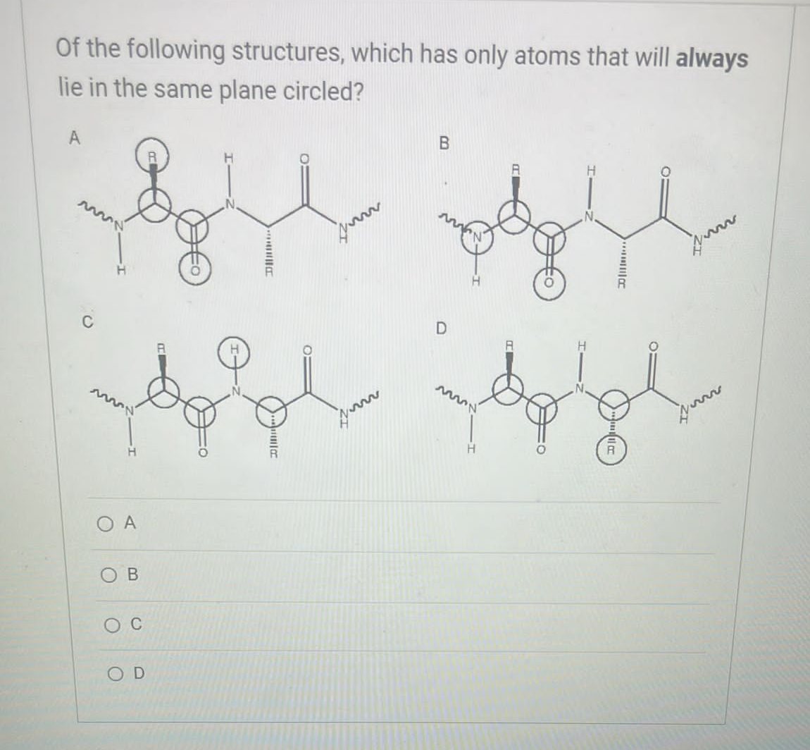 Of the following structures, which has only atoms | Chegg.com