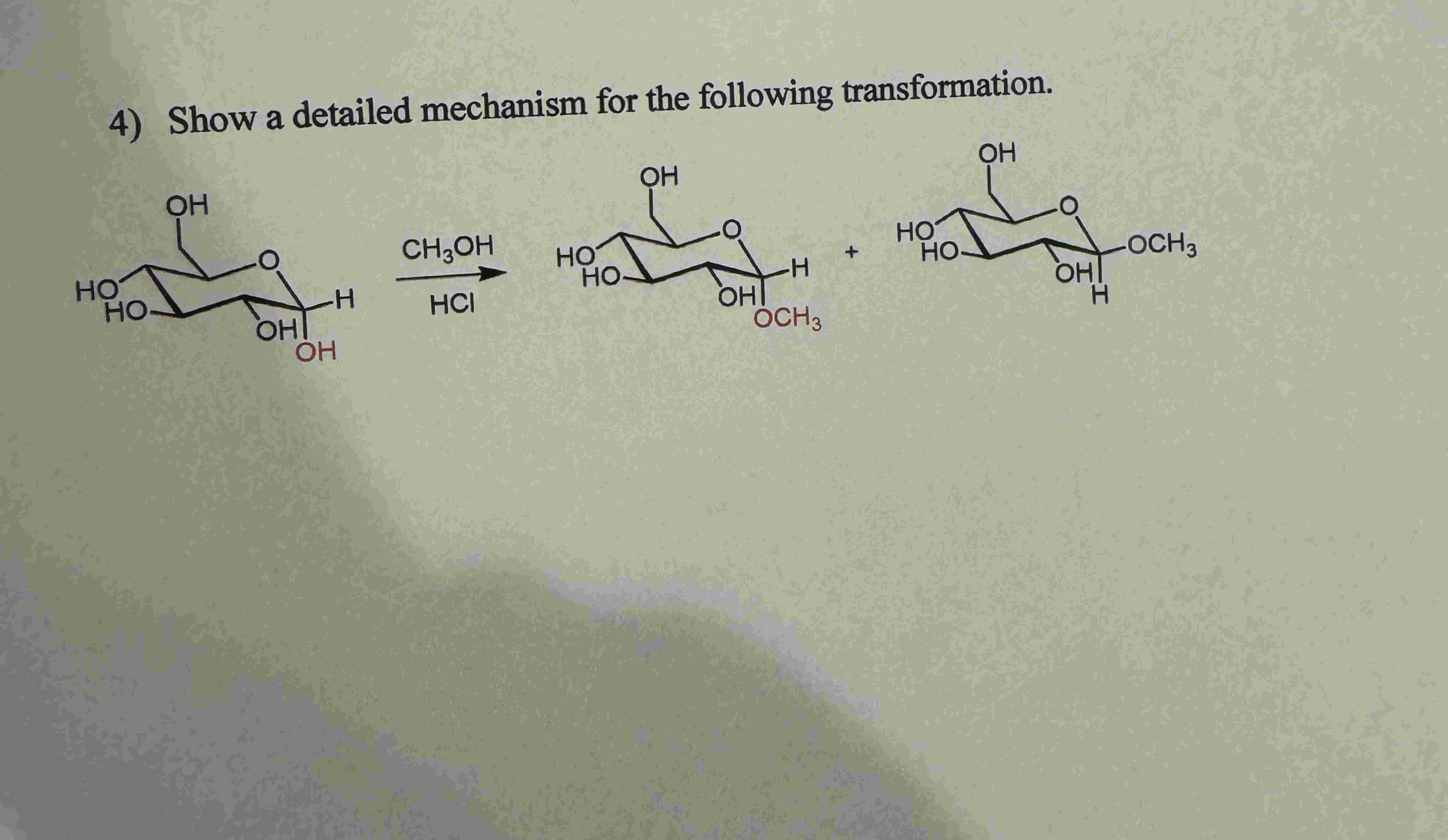 Solved 4) ﻿Show a detailed mechanism for the following | Chegg.com