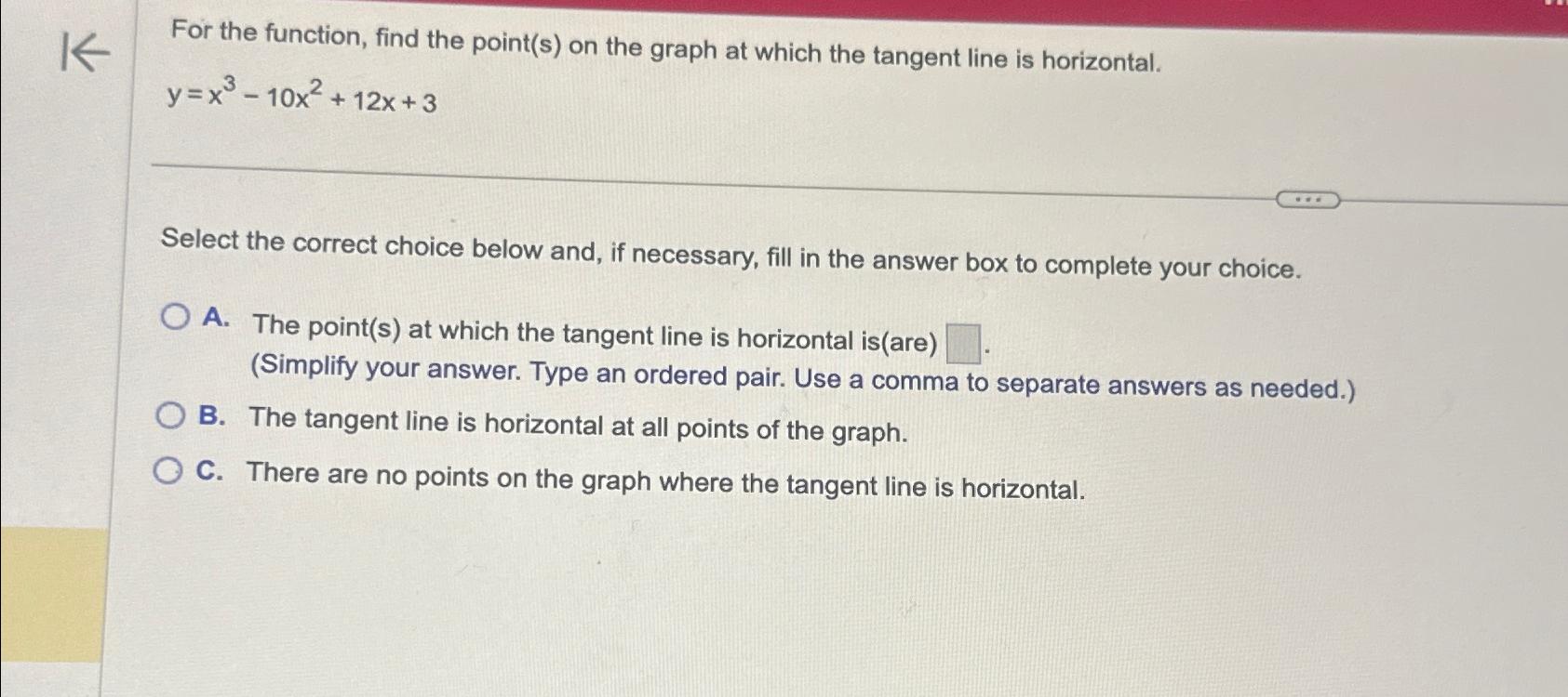 Solved For the function, find the point(s) ﻿on the graph at | Chegg.com