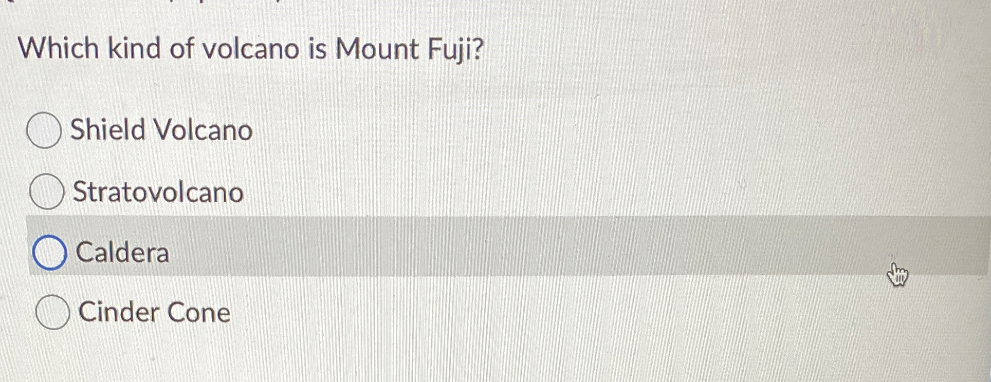 Solved Which kind of volcano is Mount Fuji?Shield | Chegg.com