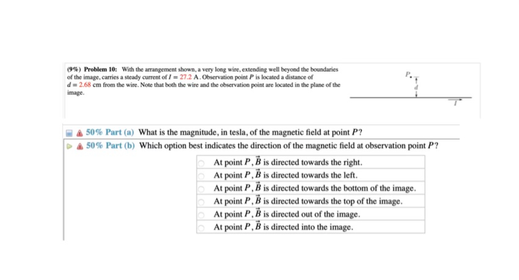 Solved (9%) ﻿Problem 10: With the arrangement shown, a very | Chegg.com