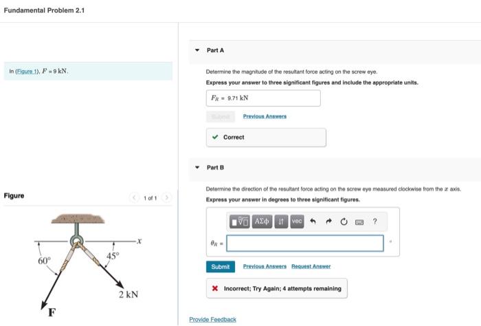 [solved] Determine The Magnitude Of The Resultant Force Ac